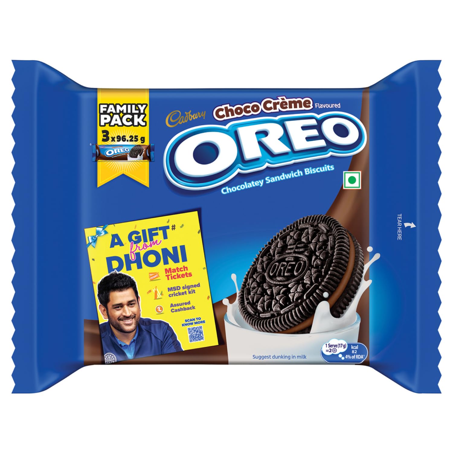 Cadbury Oreo Choco Cream Biscuits 3x96.25g- Fresh N Green